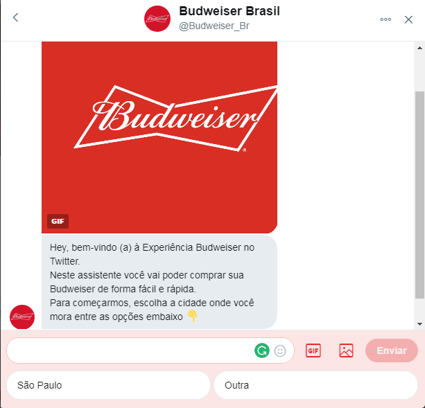 Nós testamos o chatbot da Budweiser que vende cerveja pelo Twitter - CM